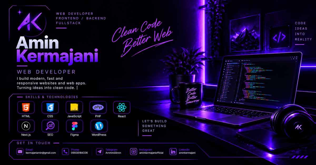 Amin Kermajani | Web Developer